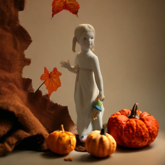 CYBIS | Art | Vintage Signed Cybis Wendy Girl Wdoll Bisque Porcelain 6 ...